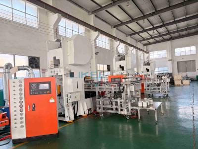 China Fully Automatic Aluminum Foil Container Machine with 19KW Motor Power and Overseas Installation Service for sale
