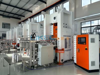 China Aluminium Foil Plate Making Machine 80ton with Safety Door, Mold Lifter & 60 Sets Parameter Storage for sale