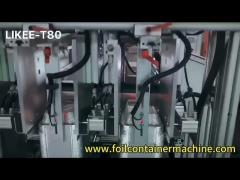 Mercato USA Macchina di produzione di contenitori alimentari in foglio di alluminio completamente automatica LK-T80