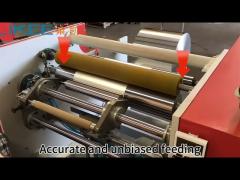Máquina de reviravoltar de papel de alumínio de 2 eixos semiautomática manual