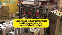 LK-T63 Aluminum foil container making machine production line