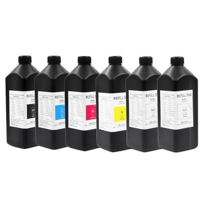 China 1L/Bottle Digital Printing UV Ink For XP600 Flat Panel Digital Printer Soft For Ink Only for sale