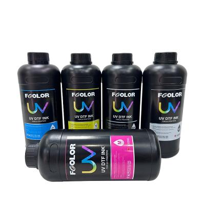 China 1000ml LED UV Ink For Epson DX5 DX7 XP600 Printhead Soft Hard Transfer Printing for sale