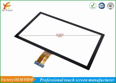 China Vlakke het Comité van de 32 Duimaanraking Vertoning, Grote Capacitieve Touch screen Hoge Overbrenging Te koop