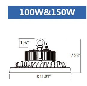 China Energy Saving UFO LED High Bay Light Fixtures IP65 Lightweight High Photoelectric Efficiency for sale