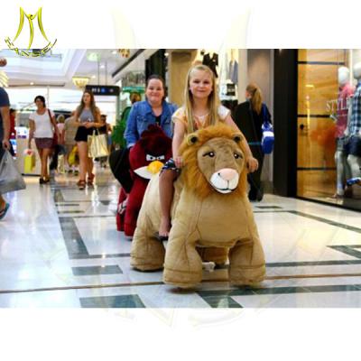China Hansel coin operated indoor kids amusement rides  and plush unicorn electric scooter for sale