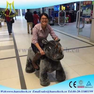 China Hansel coin operated walking animal scooter rides with battery and electronic rides for sale for sale