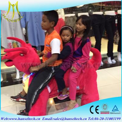 China Hansel kiddy plush animals ride and car ride on toy walking robot for sale