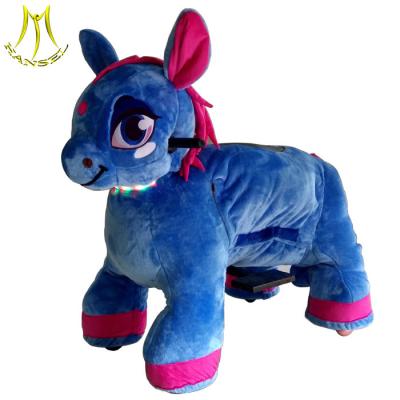 China Hansel best seller new design indoor and outdoor blue horse battery operated animal scooters for sale