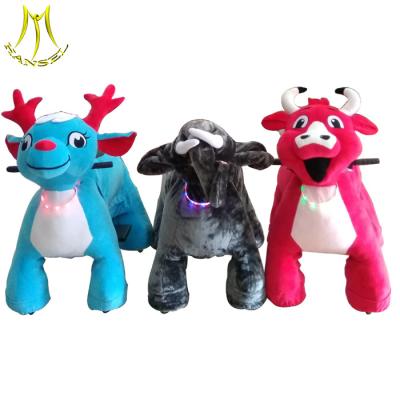 China Hansel coin operated children animal ride and electric ride on animal scooter with motorized animals manuafacture for sale