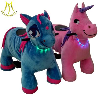 China Hansel plush horse animal scooter and electric animal scooter ride with motorized animals coin operated made in china for sale