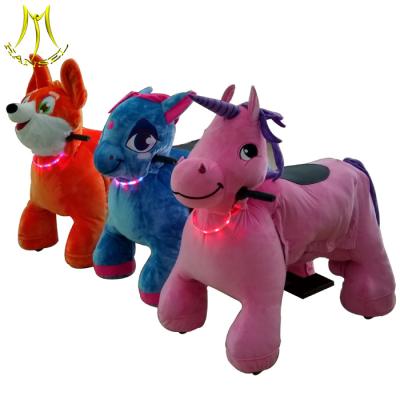 China Hansel amusement  motorized animals made in china and 24v electric ride on toys with motorized animals bike for sale