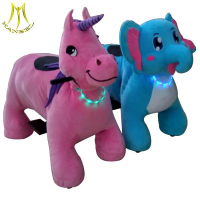 China Hansel motorized animals horse coin operated  and electric ride on animals made in china with 2018 zoo animal scooter for sale