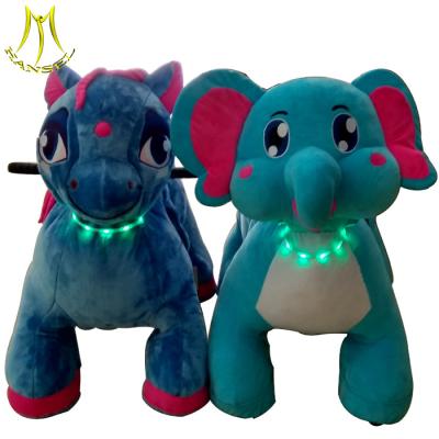 China Hansel indoor animal ride for kids and animal toys motorized with plush animal scooters stuffed made in china for sale