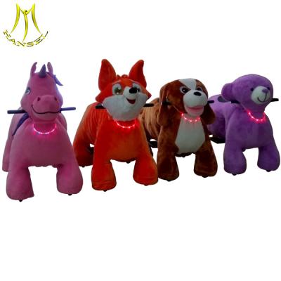 China Hansel zoo animal scooter for mall and motorized animals bike with amusement ride on motorcycle kids for sale