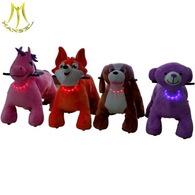 China Hansel motorized animal scooters	made in china and plush riding motorized animals with animal ride for sale for sale