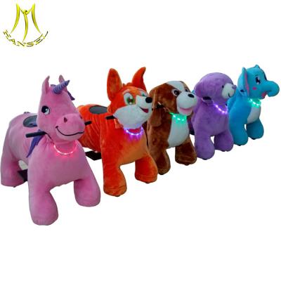 China Hansel unicorn scooter coin operated and 12v battery operated animal scooters in mall with electric ride on animals for sale