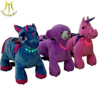 China Hansel robot ride on animals for children with coin operated kids rides for sale with electric car ride on kids for sale