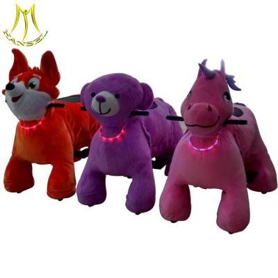 China Hansel zoo animal scooter and cheap arcade games animal ride for sale with motorized animals unicorn for sale