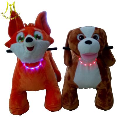 China Hansel power wheels ride on animal scooter and plush motorized riding animals with ride on animals in shopping mall for sale