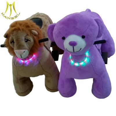 China Hansel electric rideable animal toys and plush animal scooter for mall with happy rides toy animal riding for sale