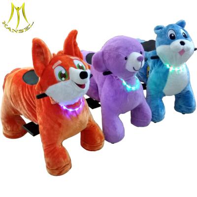 China Hansel battery operated children ride and animal toy ride on bike with plush animal coin ride for sale for sale