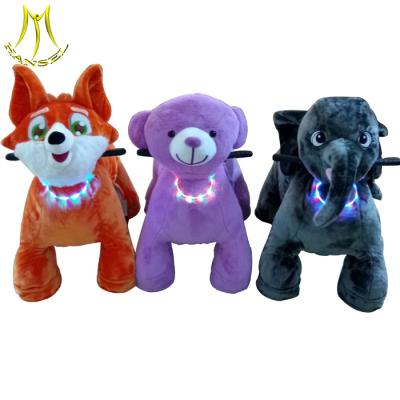 China Hansel battery operated ridable plush animal and indoor rides on animals with coin operated ridable plush animal for sale