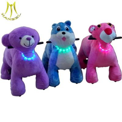 China Hansel zebra horse animal ride on toy and name for stuffed animals scooter with coin operated motorized animals for sale