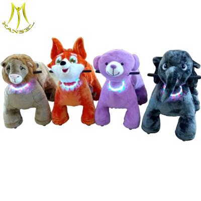 China Hansel electric zoo animal set toy and plush animals electronic rides with push motorized animals for sale for sale