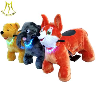 China Hansel mechanical animals for mall and ride on toy walking animals from china with stuffed unicorn toy for mall for sale