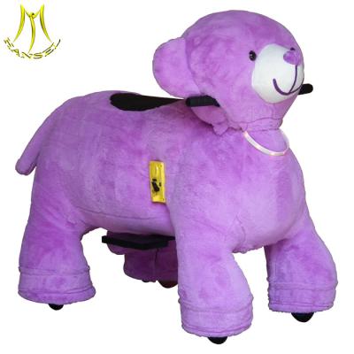 China Hansel plush motorized animals and kids animal scooter coin operated  with animal scooter toys for mall for sale