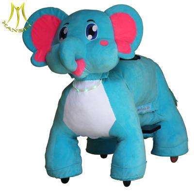 China Hansel animal scooter stuffed and plush motorized animals coin operated with amusement animal ride for mall for sale