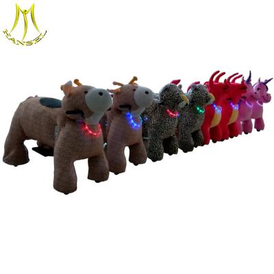 China Hansel   2017 new designs coin operated elephant happy rides zoo animal scooter for sale