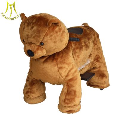 China Hansel plush electric animal bike and coin operated motorized animals with motorized animal scooter for mall for sale