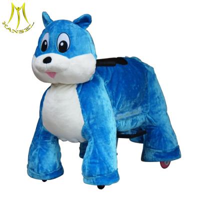 China Hansel plush motorized animals and commercial electric walking animal with battery operated animals scooter for sale