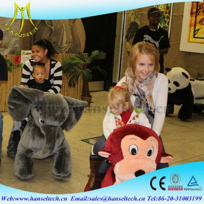 China Hansel   children play games battery operated plush electric ride on animals for sale