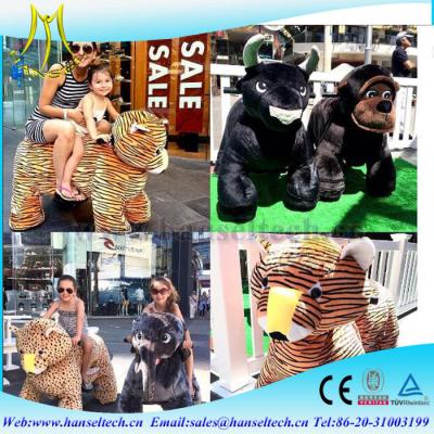 China Hansel  carnival plush toys those animals motorized coin operated dog ride from factory for sale