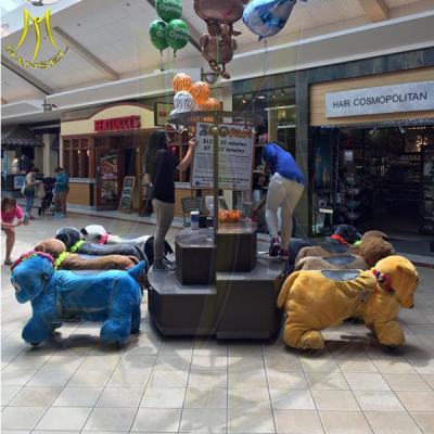 China Hansel plush horse kids rides for sale and mall animal electric animal scooter with amusement park animal ride for sale