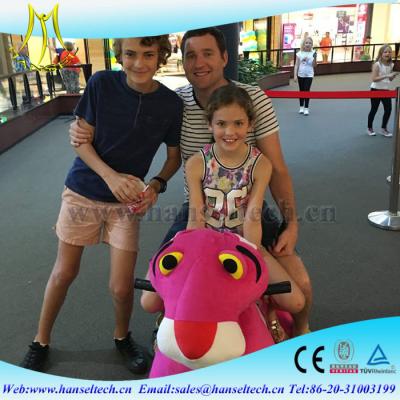 China Hansel l funfair plush animal toy car dinosaur 24 volt ride on toy for kids and adults wholesale in guangzhou for sale