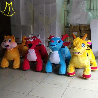 China Hansel electric stuffed animals adults for game center and amusement rides from china with 2018  zoo animal scooter for sale