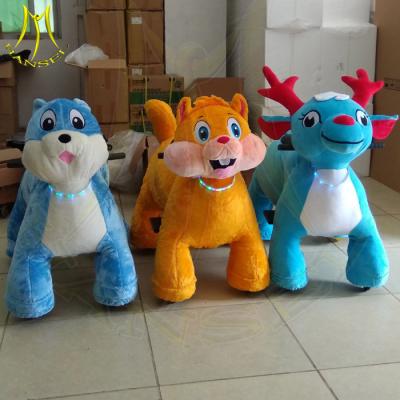 China Hansel walking animal ride on toy wholesale and stuffed animal ride from China with plush electric animal ride for sale
