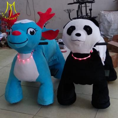 China Hansel  coin operated ride toys and plush walking dragon ride coin operated with stuffed animal rides indoor from china for sale