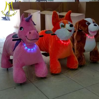 China Hansel mall ride on toys stuufed electric animal scooter price for sale