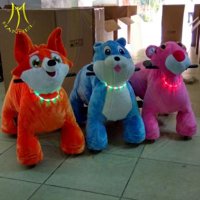 China Hansel cheap playground equipment plush motorized animals for children for sale