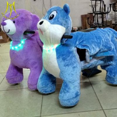 China Hansel kids entertainment machines electric elephant plush ride for sale