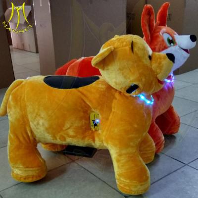 China Hansel cheap amusement park rides on plush motorized animals for rent for sale