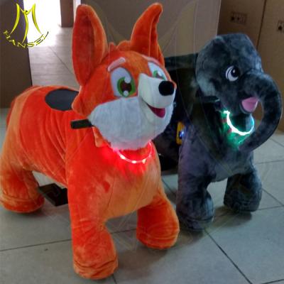 China Hansel amusement shopping mall stuffed ride on animal electric for sale