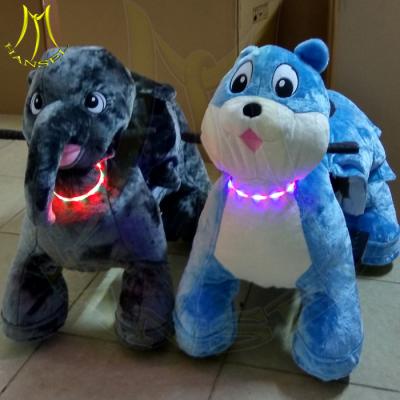 China Hansel amusement theme park equipment electric elephant plush ride for sale