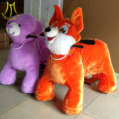 China Hansel amusement park coin operated electric walking ride on toy animal for sale
