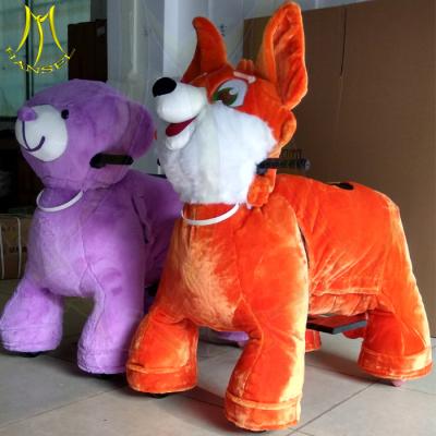 China Hansel  battery animals ride on motorized animals with coin operation for mall for sale